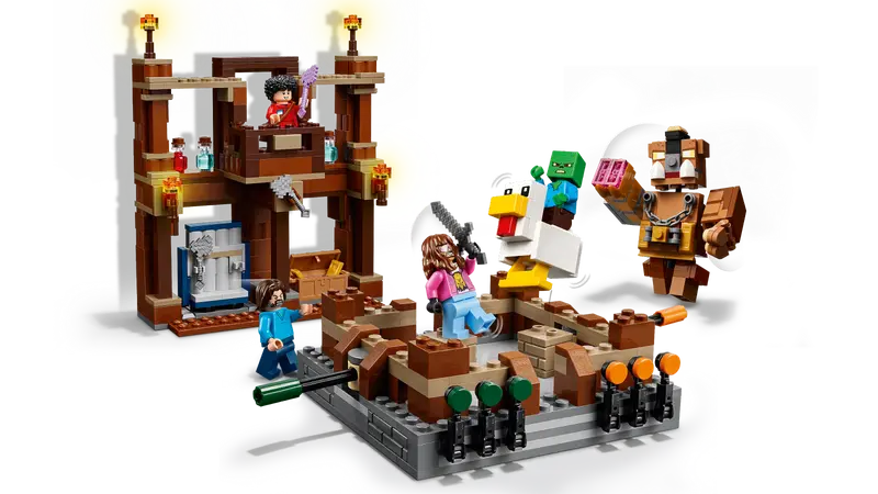 Lego Minecraft Woodland Mansion Fighting Ring 21272 — The Village Toy Shop