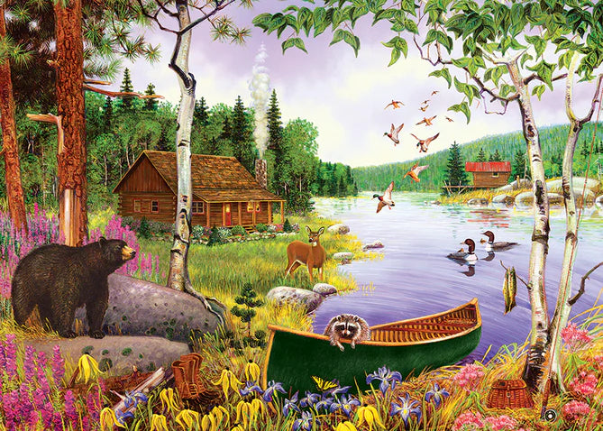 Cobble Hill 35pc Tray Puzzle - Bear Lake — The Village Toy Shop