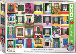 Eurographics 1000 Piece Puzzle - Mediterranean Windows — The Village ...